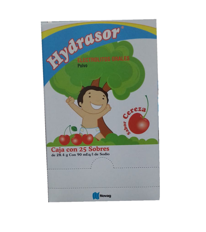 Electrolitos Orales Hydrasor en Polvo c/25 – ProSafety Mx
